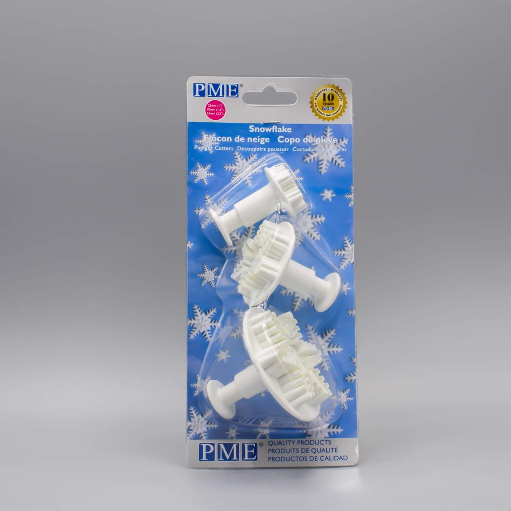 Snowflake Plunger Cutter Set (3 stuks) (PME)
