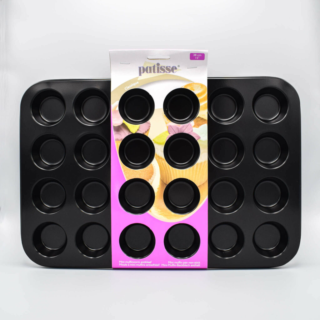 Cupcakes Bakvorm (Mini) (voor 24 Cupcakes) (Patisse)