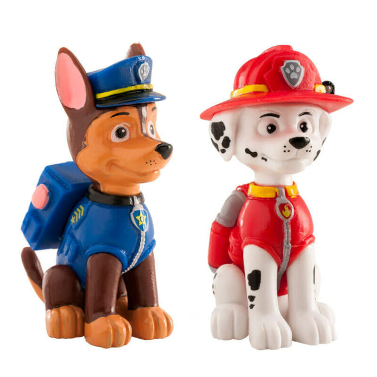 Paw Patrol Taarttoppers Set (Chase en Marshall) (deKora)