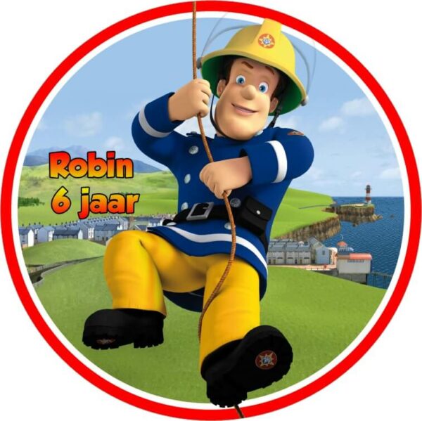 Brandweerman Sam Eetbare Topper